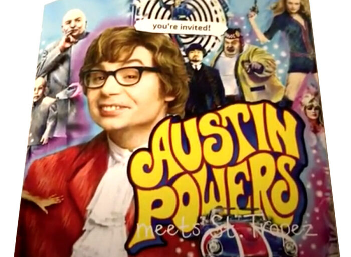 Austin Powers Party Invite - Media Card Creations